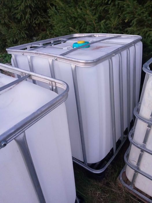 Zbiornik pojemnik mauser mauzer 1000l litrów dowóz na wodę deszczówkę Siemkowice • OLX.pl