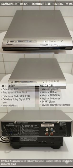 Odtwarzacz DVD Packard Bell 450 Pro panel dotykowy 5.1 i wiele innych ...