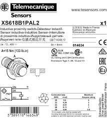 Индуктивный датчик XS 618 Series, 8 mm, PNP, NO, 2m Cable, 12-48V: 850 ...