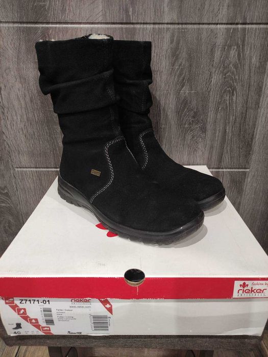 Замшевые полусапоги ботинки Rieker мембрана шерсть 25,5 см: 1 143 грн. - Інше Горішні Плавні на Olx