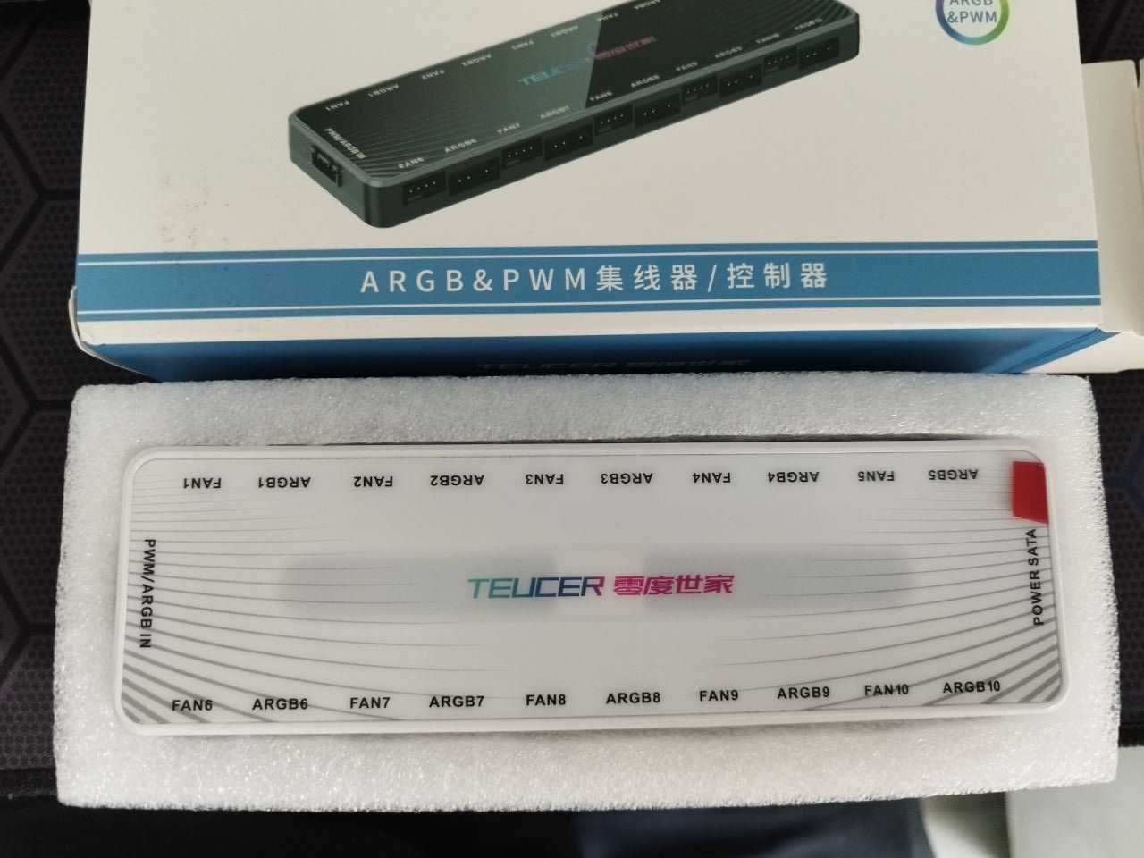 TEUCER LP-10 ARGB/PWM HUB With ARGB Controller 2 in 1 Fan HUB Adapter ... TEUCER LP-10 ARGB/PWM HUB With ARGB Controller 2 in 1 Fan HUB Adapter ...
