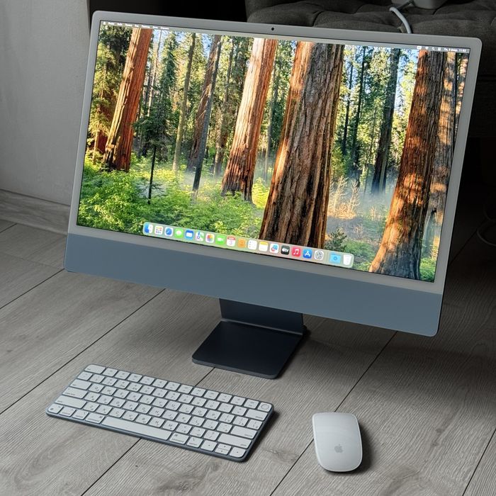 Apple iMac 2021 M1 256gb blue + Magic Keyboard Mouse: 32 500 грн ...