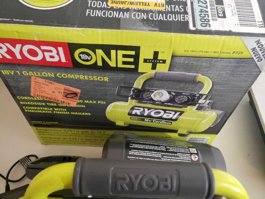 RYOBI P739 (R18AC-0)18V ONE+ аккумуляторний компресор з США новий: 5 ...