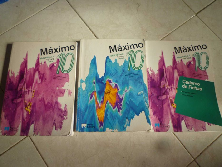 Manual Máximo 10 Só a Parte 1 e o caderno de actividades nada escrito ...