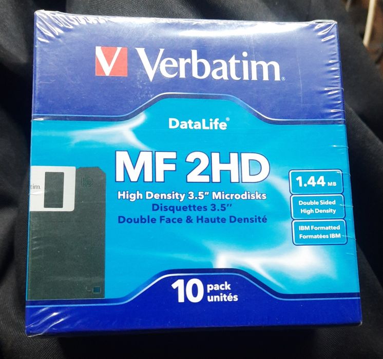 3.5" гибкие магнитные флоппи диски Verbatim DataLife MF2HD: 600 грн ...