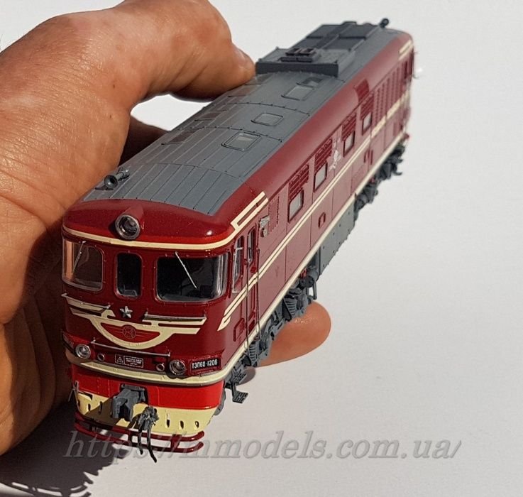 Сборная Модель железной дороги тепловоз ТЭП60 СЖД, масштаба 1/87,: 6 ...