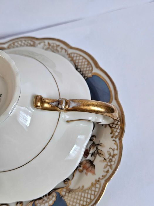 Filiżanka z podstawkiem Königl P.R. Tettau Poznań Winogrady • OLX.pl