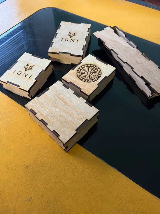 Коробка деревяна упаковка коробка з фанери сувеніри Лазерна порізка 50 грн Витвори