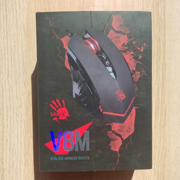 Mysz gamingowa A4-Tech Bloody v8m - jak nowa, pudełko, naklejki Wrocław Śródmieście • OLX.pl