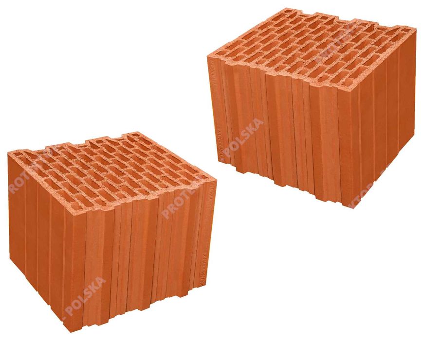 Cegła ceramiczna TERMOTON 30cm pustak max kratówka dziurawka budowa ...