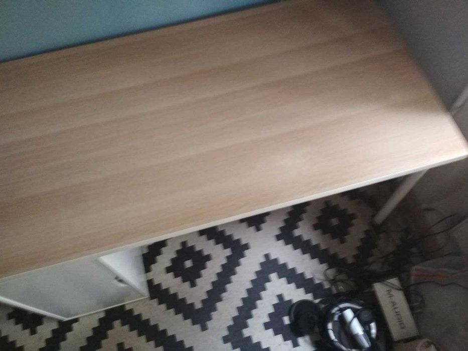ХЕРСОН Стол с тумбой икеа ikea, белая тумбочка этажерка икея: 3 200 грн ...