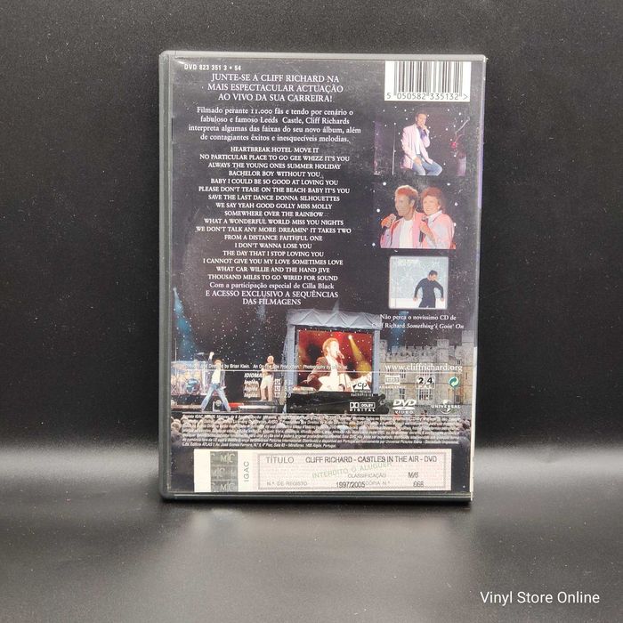 DVD - Cliff Richard - Live Castles In The Air - Ref.VSO Corroios • OLX.pt