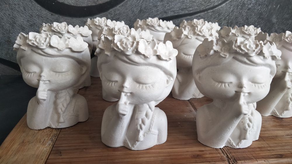 Гіпсова статуетка для розмальовки підсвічник ручної роботи кашпо для 5 грн Предмети