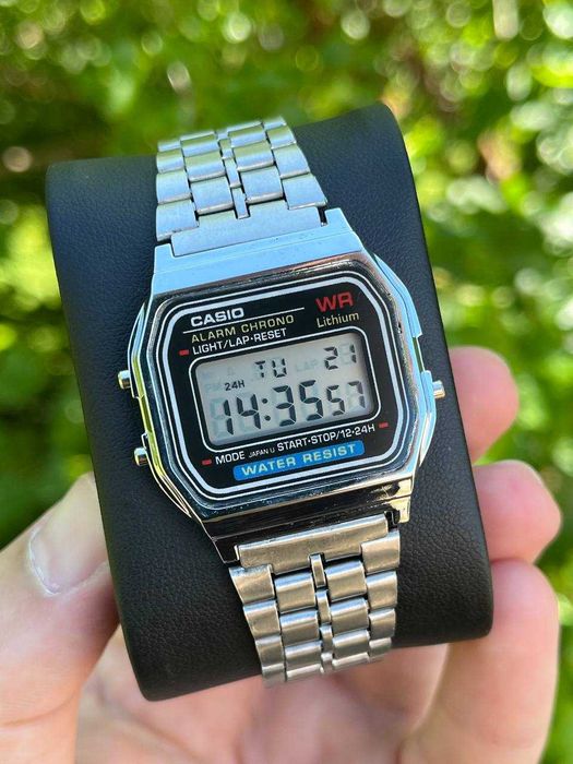 Годинник Vintage A159 silver-black | касіо A168 | часы касыо A158: 300 ...