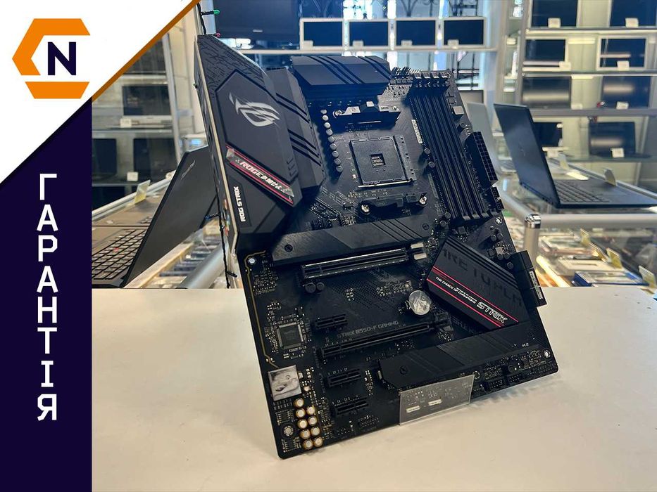Материнська плата Asus Rog Strix B550-F Gaming AM4 B550 4*DDR4 ATX б/у ...