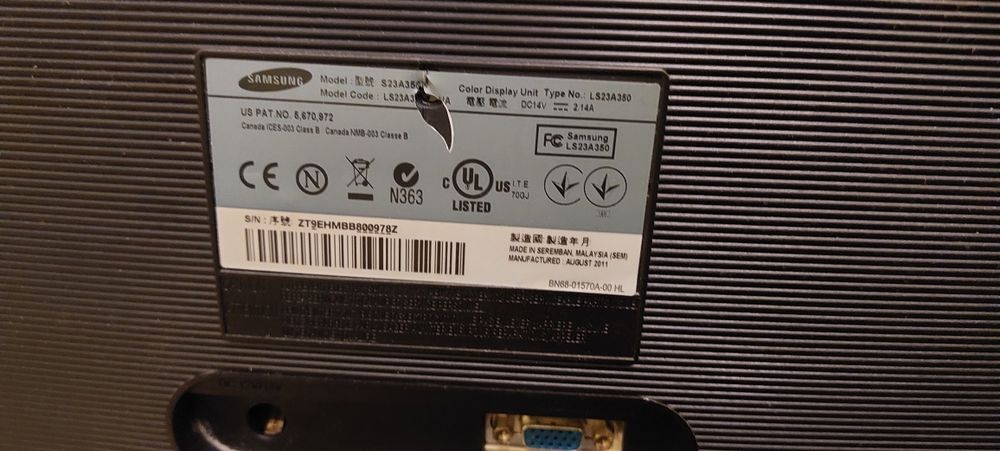 Продам монитор Samsung, 23 дюйма: 500 грн. - Мониторы Одесса на Olx