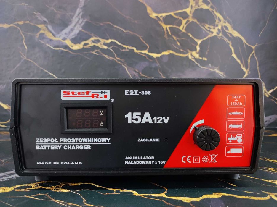 Prostownik Stef-Pol EST-305 12V/15A Pruszcz Gdański • OLX.pl