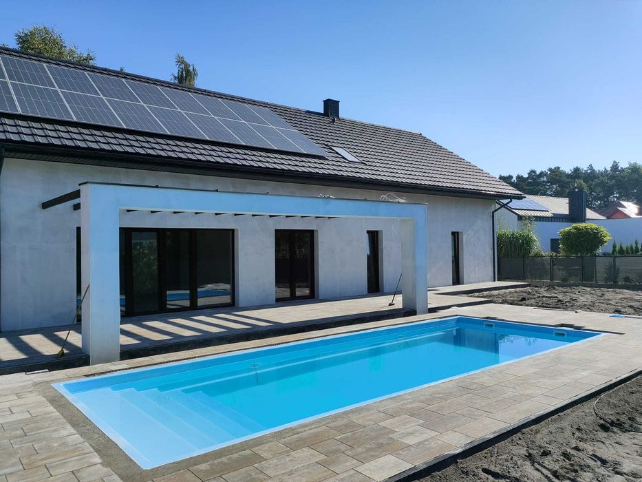 Basen ogrodowy, wkopywany 9,6 x 3,7 m poliestrowy Warszawa Bemowo • OLX.pl