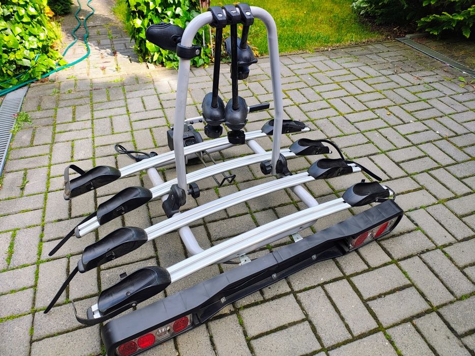 Bagażnik rowerowy na hak na 4 rowery jak nowy ko Poznań Starołęka • OLX.pl
