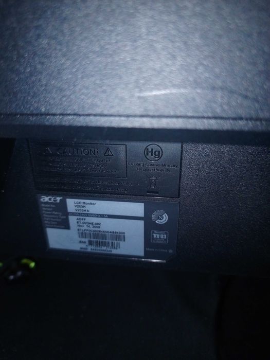 Монітор acer v203h: 300 грн. - Монітори Луцьк на Olx
