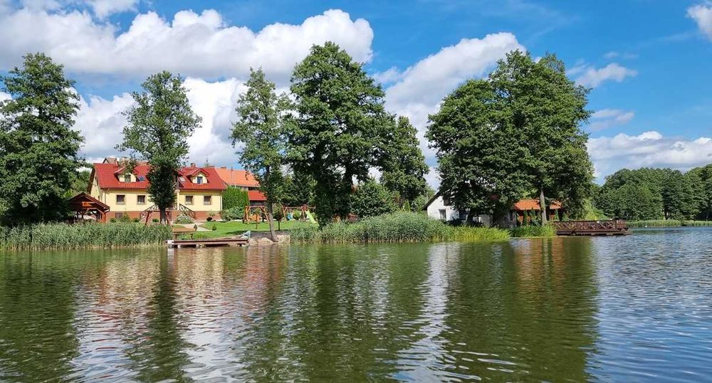 Mazury dom 110m2 6-24os bezp nad jeziorem plaża ryby ognisko do 30.06 ...