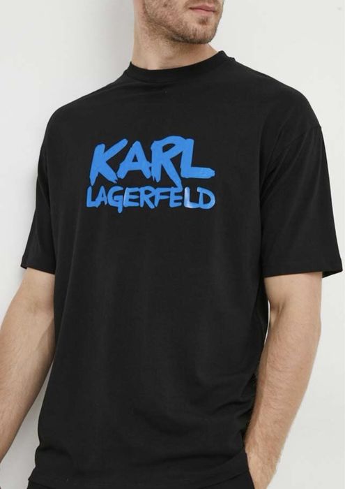 Мужские футболки Karl Lagerfeld Paris Карл Лагерфельд черная белая: 499 ...