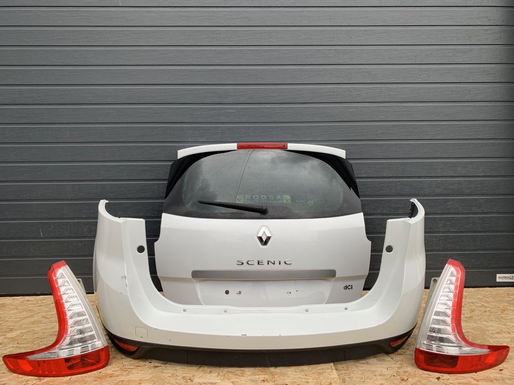 Комплект задняя часть крышка багажника ляда кляпа Renault Сценик 3: 350 ...