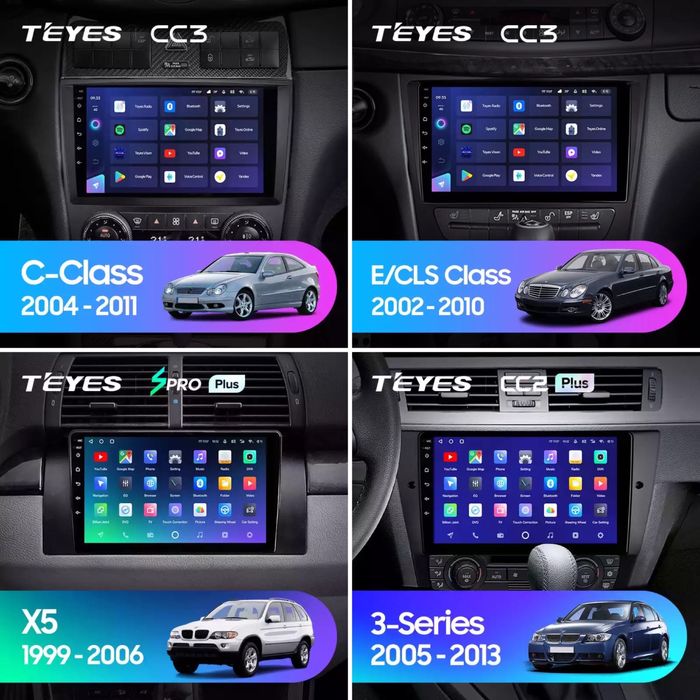 Магнітоли Teyes X1\CC3L\CC3\CC3 2K Android 4G CarPlay DSP: 7 350 грн. - Магнітоли інших марок ...