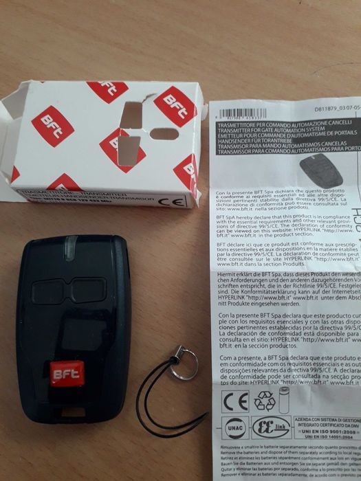 Comando de garagem BFT - original, novo Viseu • OLX Portugal