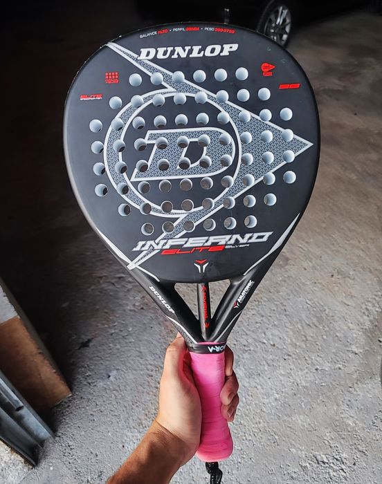 Raquete Padel Dunlup Inferno Elite Silver Marco • OLX Portugal