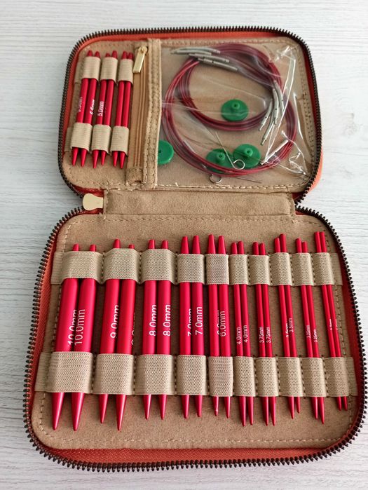 Спиці для вязання Xiii Набір 13 пар спиць зі змінним тросиком 1 700 грн Поделки рукоделие