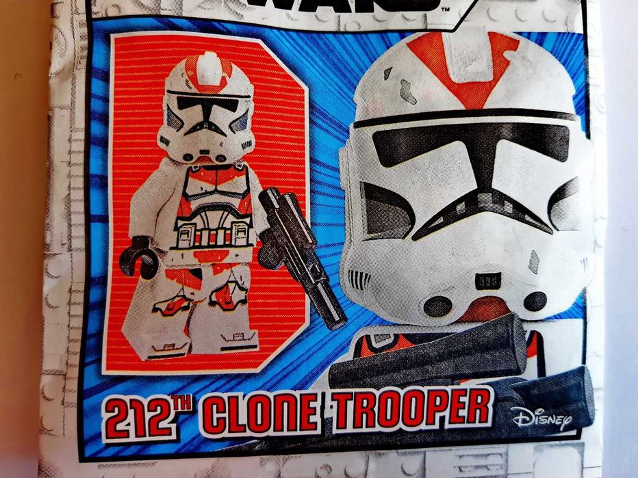 Lego 212th Clone Trooper Paper Bag selado com figura e Blaster Benfica ...