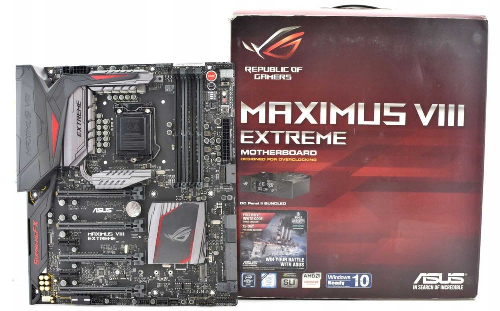 Płyta Asus Maximus VIII EXTREME+ I7 6700T+ OC Panel II 16GB RAM Gaming ...