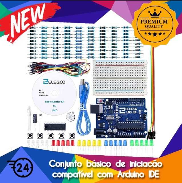 Arduino IDE Kit inicial + manual introdução + código com exemplos ...