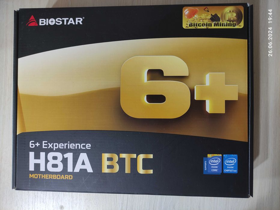 Продам материнскую плату BIOSTAR H81A+ процессор 1840: 1 139 грн ...