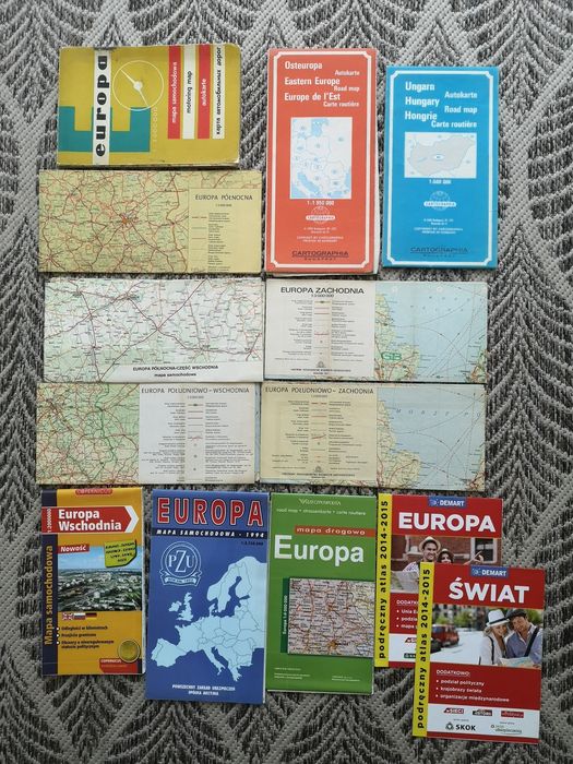 Stare i nowe mapy Europy, Węgry Legionowo • OLX.pl
