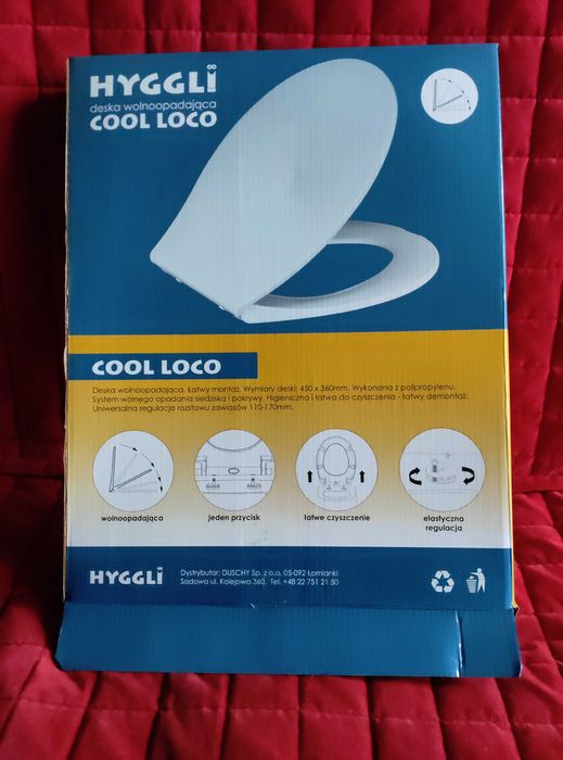 Deska sedesowa wolnoopadająca wypinana Hyggli Cool Loco Chorzów • OLX.pl
