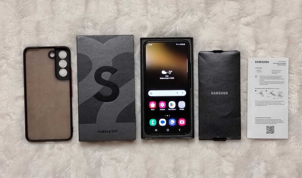 Samsung S22 256 Новий стан. Офіційний Український 5G. Комплект Коробка ...