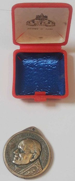 Medal 35mm Regina Poloniae Joannes Paulus II Pontifex Maximus puzderko ...