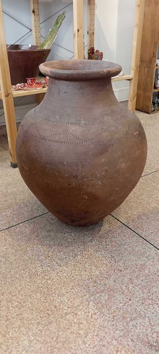Pote de Barro Vermelho Antigo Feito em Olaria Artesanal Cedofeita ...