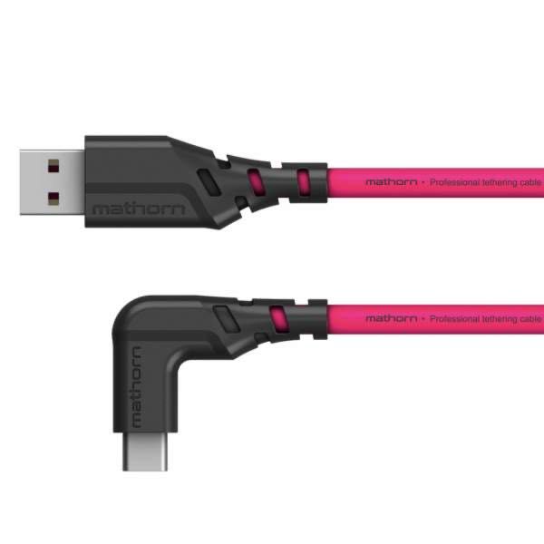 Mathorn MTC-501M USB A - USB C 5m Magenta kątowy tethering Piastów • OLX.pl