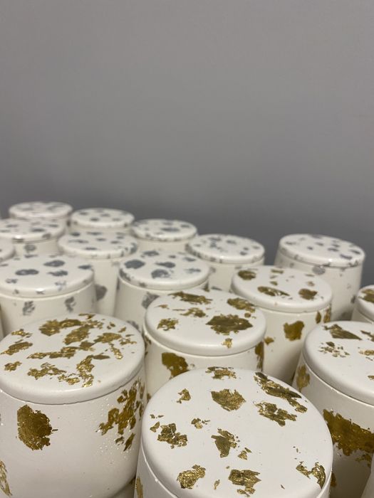 Кашпо з кришкою Тара для свечей Тара для свічок Кашпо для свічок 65 грн Витвори майстрів