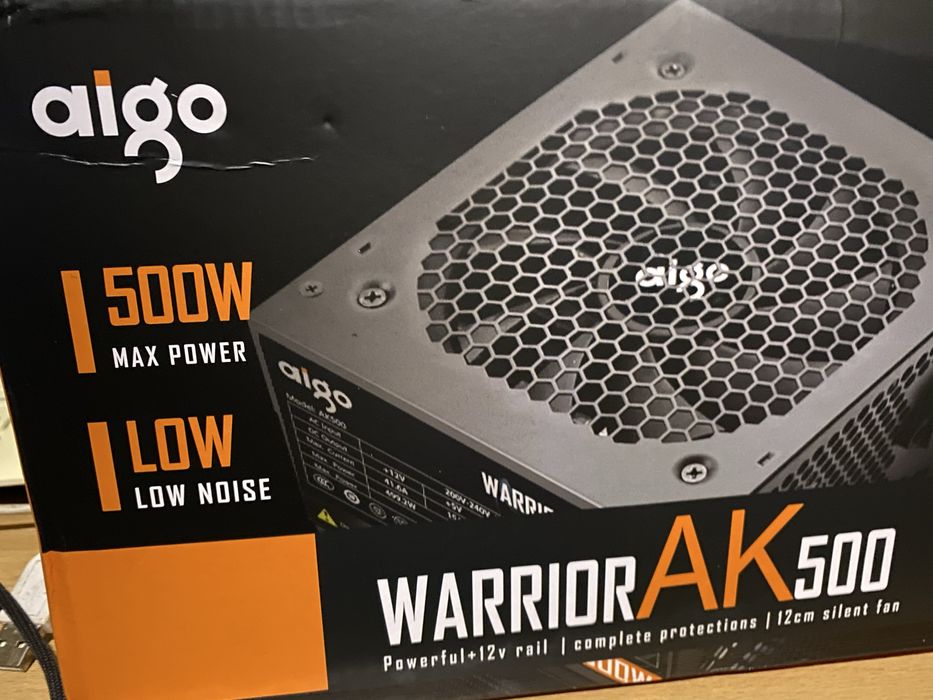 Блок питания 500W Aigo: 600 грн. - Комплектуючі та аксесуари Київ на Olx