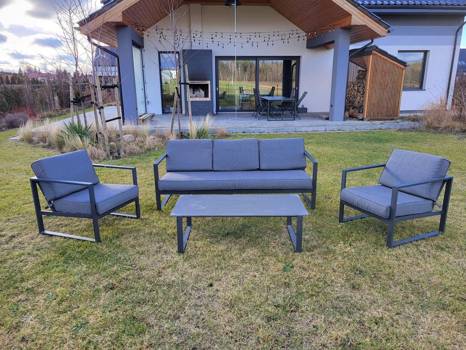Meble ogrodowe Vonge - kanapa + 2 fotele + stolik Gdańsk Matarnia • OLX.pl
