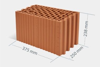 Pustak cegła ceramiczna Porotherm CERPOL 375x250x238 Radzewo • OLX.pl