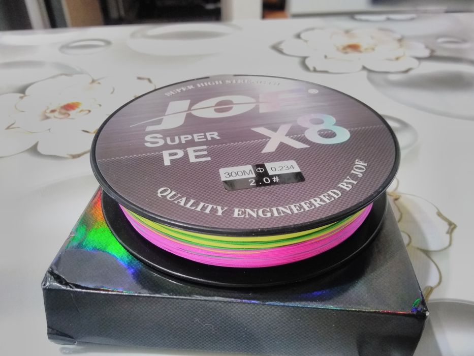 Шнур рыболовный 300 метров 4 жильный . Вертлюг с карабином , светлячок ...