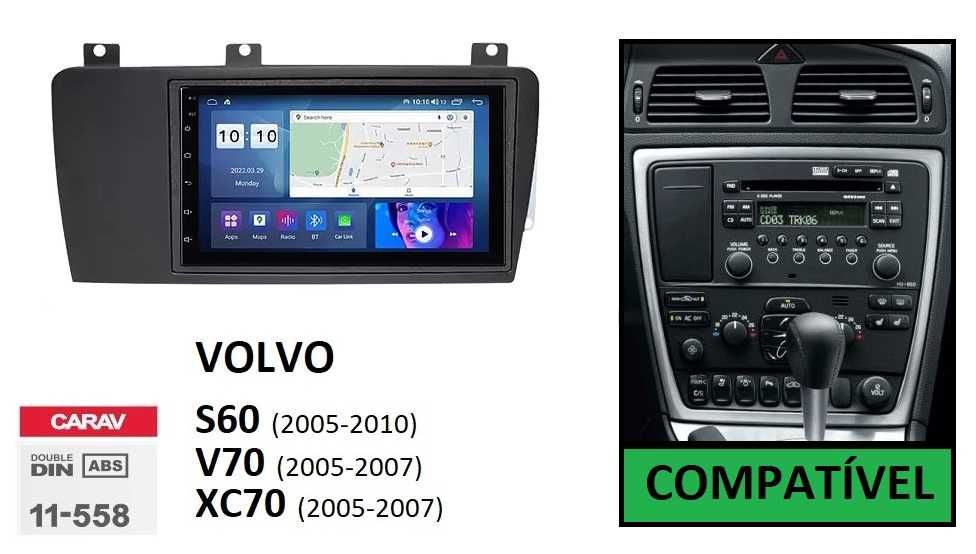 (NOVO) Rádio 2DIN • VOLVO • S60 • V70 • XC70 • Android GPS [4+32GB] Gondomar • OLX.pt