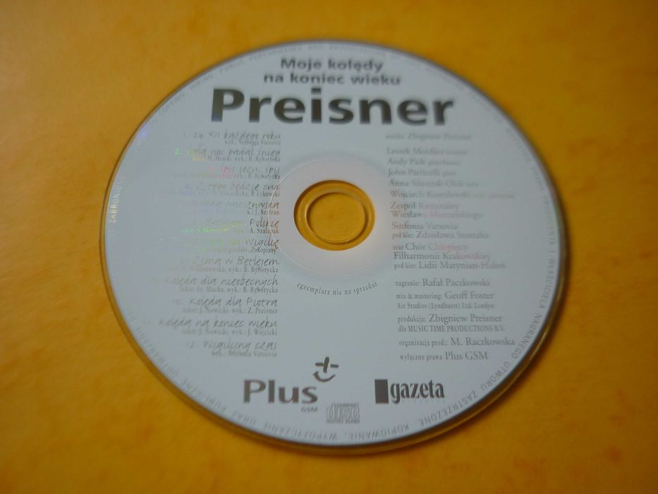 Zestaw 2 płyt CD Zbigniew Preisner: Głosy, Moje Kolędy Na Koniec Wieku Warszawa Wola • OLX.pl