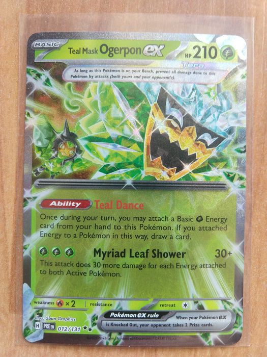 Karta Pokemon TCG Teal Mask Ogerpon ex (PRE 012) Warszawa Śródmieście • OLX.pl