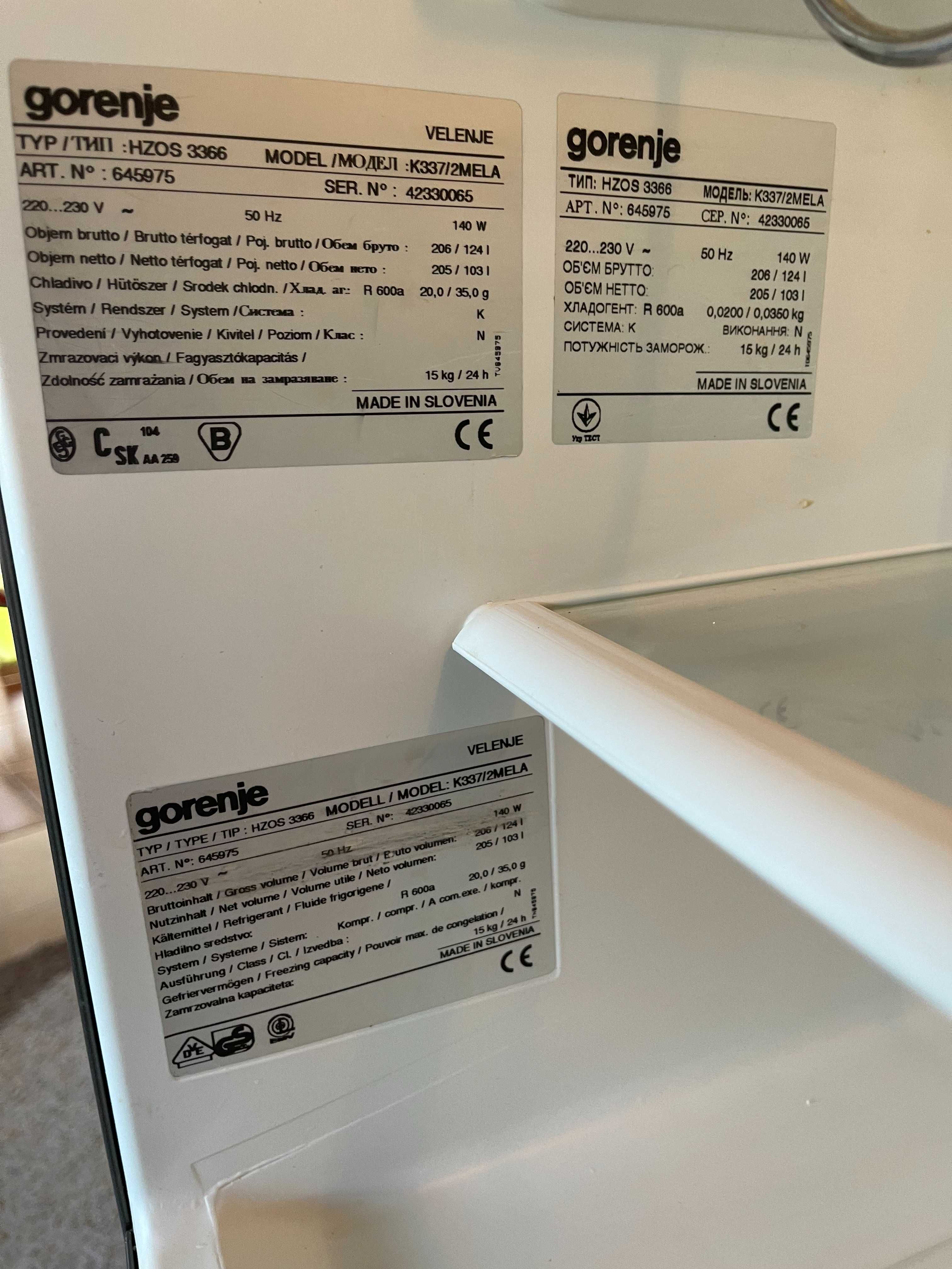 Продам холодильник gorenje: 10 000 грн. - Холодильники Луцк на Olx